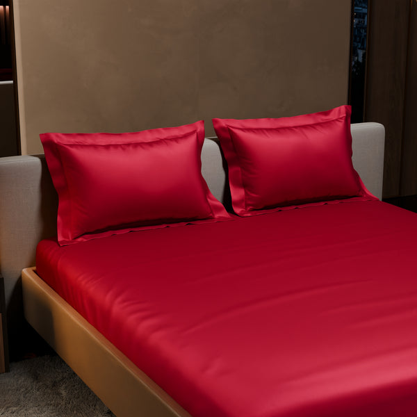 Flirty Red Fitted Bedsheets | Luxury Bedding | Stoa – Stoa Paris