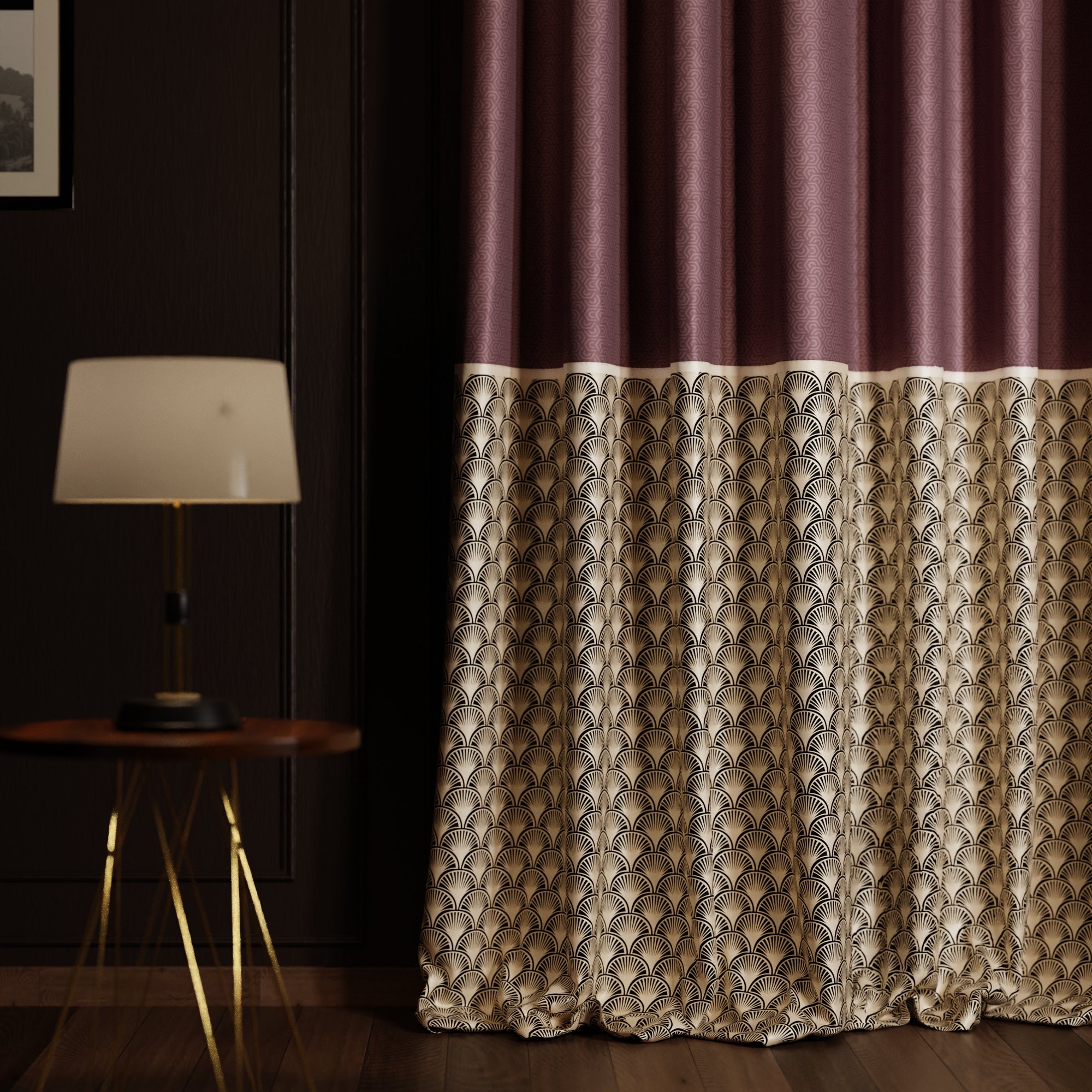 Royal Rouge Satin Curtain – Stoa Paris